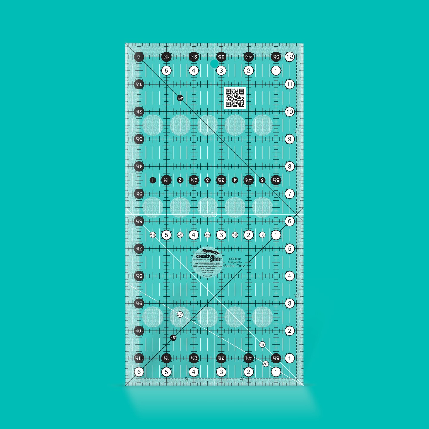 Creative Grids Quilt Ruler 6-1/2in x 12-1/2in - CGR612 | Michaels