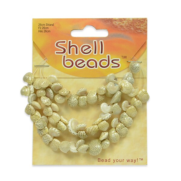 6 Packs of Tiny Spotted Shell Beads - 26cm | Michaels