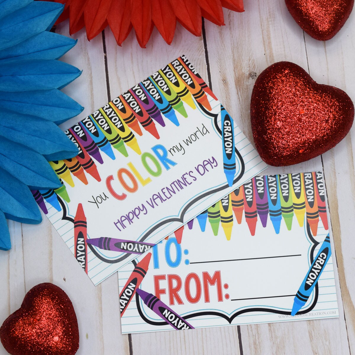 Coloring Classroom Valentine Exchange Cards | MakerPlace by Michaels