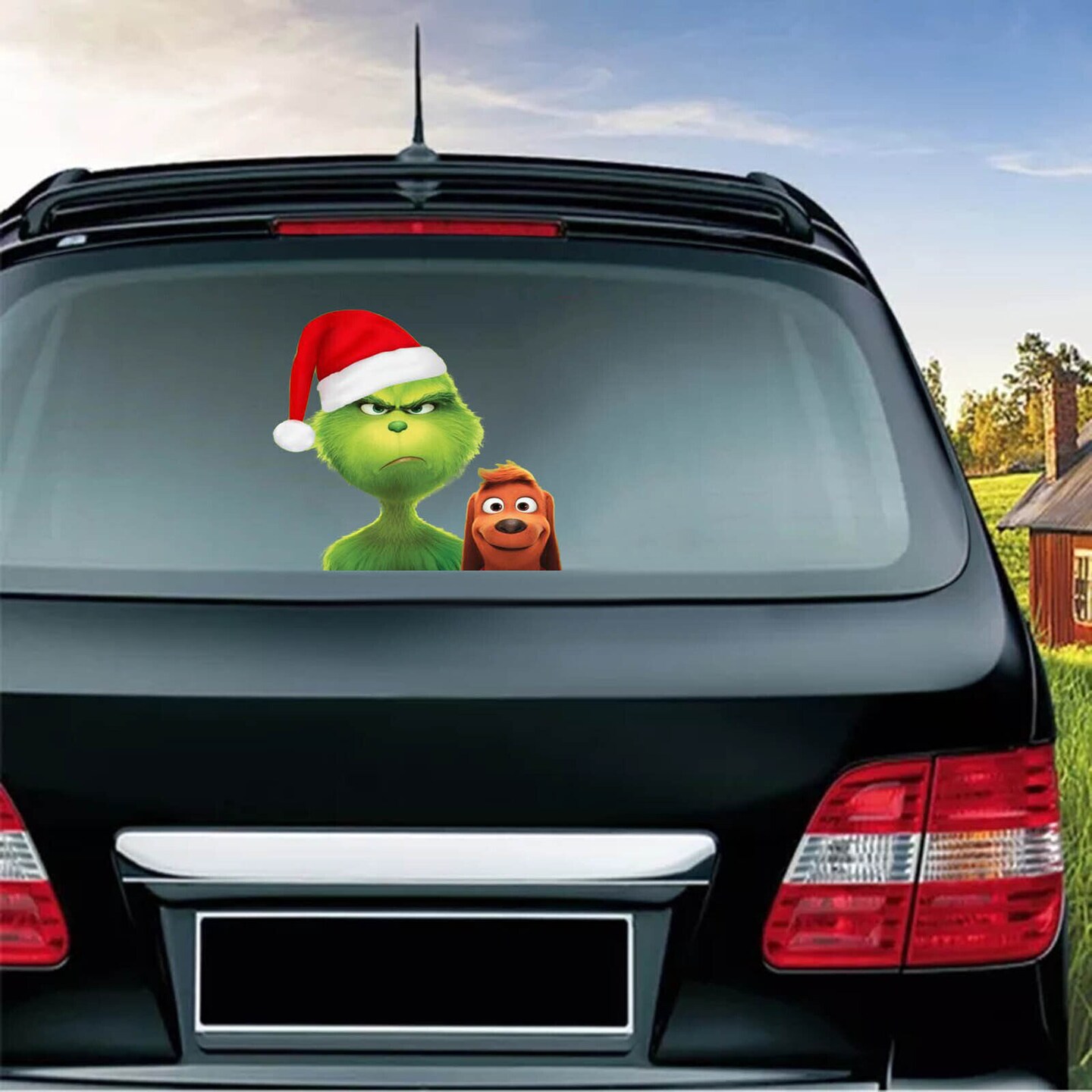 Kitcheniva Christmas Grinch Car Window Sticker Decoration Assorted ...