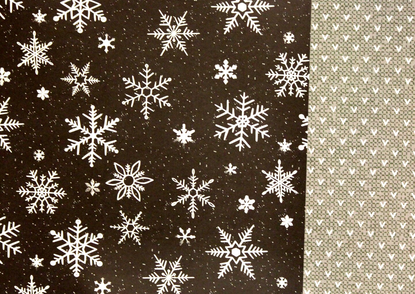 Holiday Pine Winter Snowflakes Black 12 x 12 Lt. Cardstock Paper | Michaels