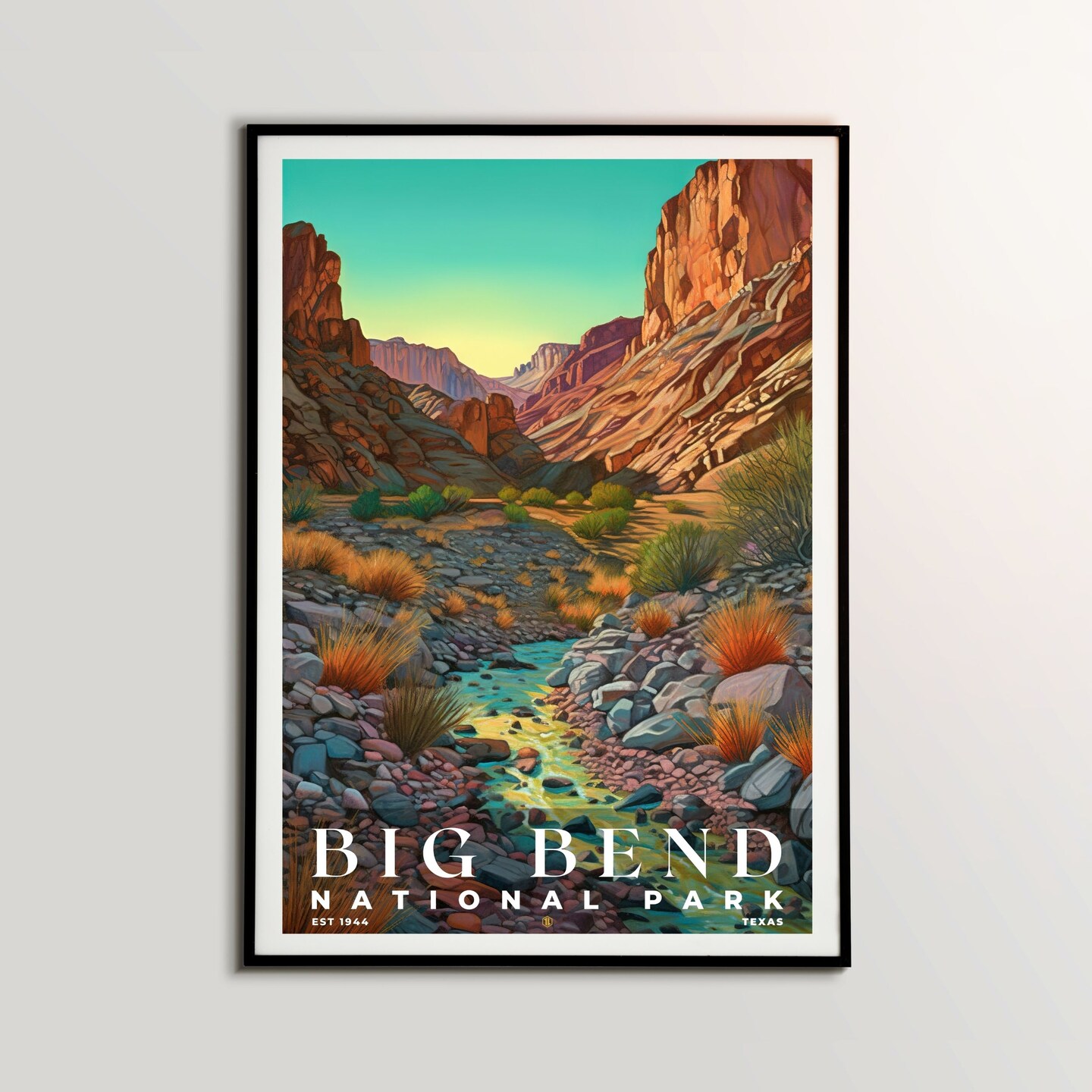 Big Bend National Park Poster, Travel Art, Office Poster, Home Decor ...