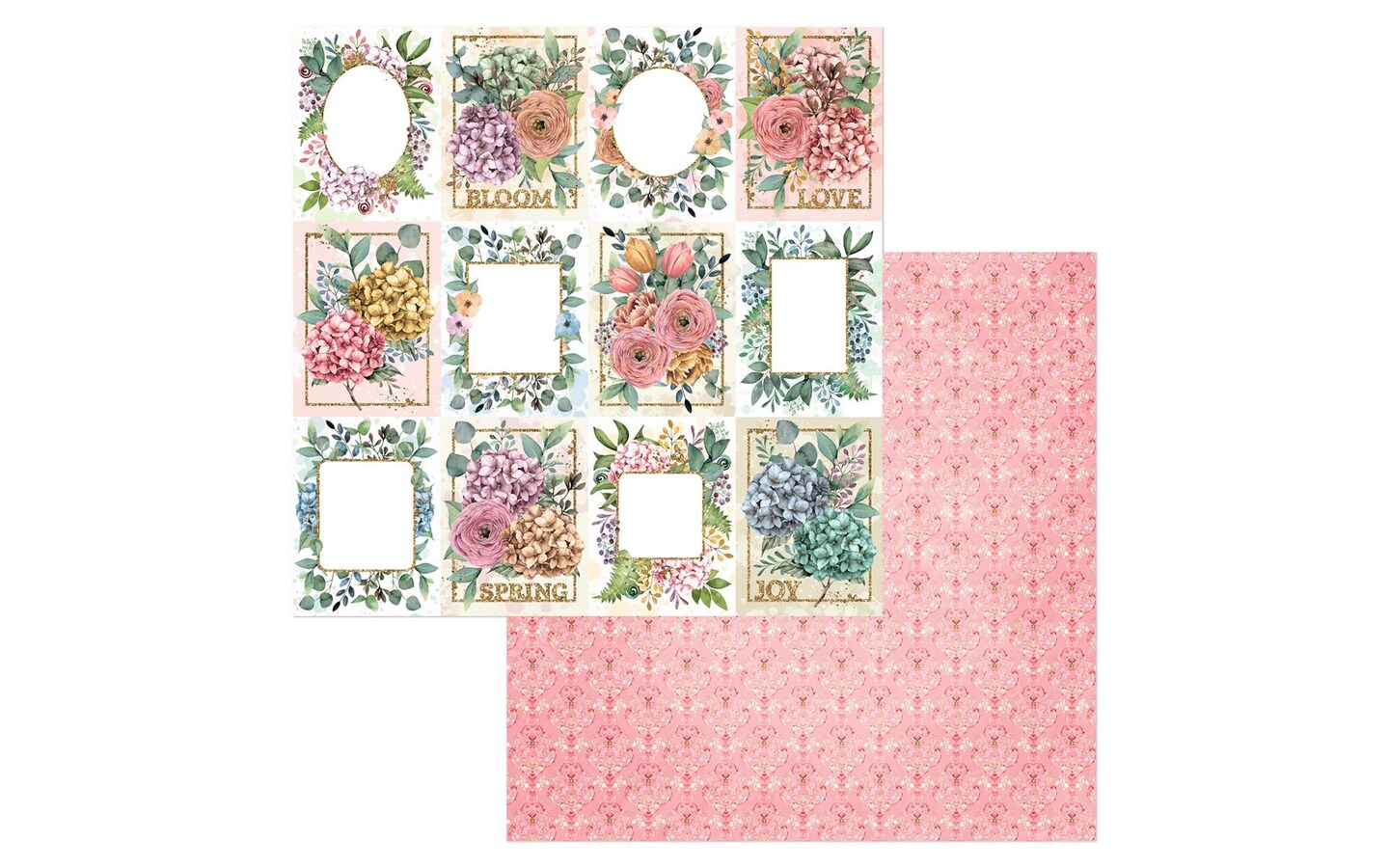 Bo Bunny Willow & Sage Paper 12x12 Blooms | Michaels