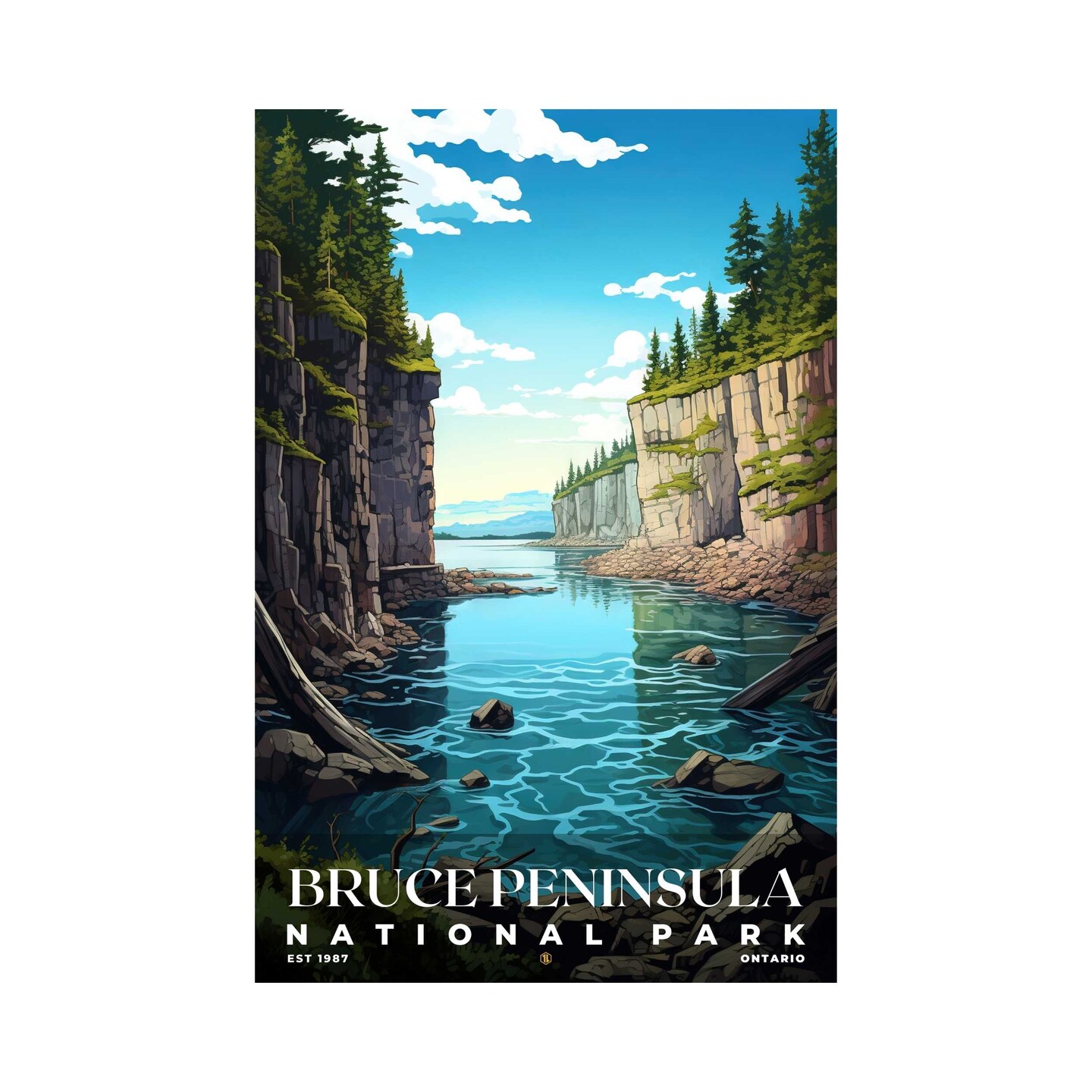 Bruce Peninsula National Park Poster, Travel Print, Office Poster, Home ...