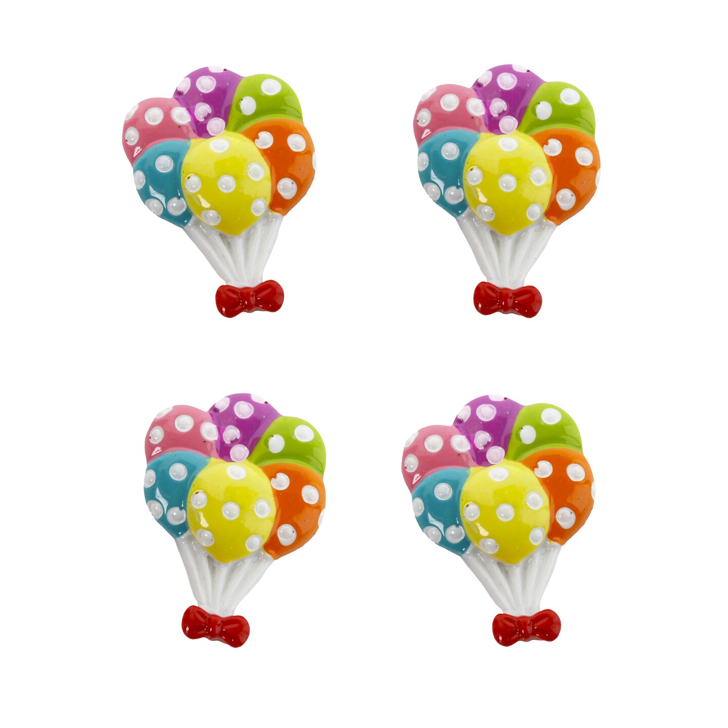 Birthday Balloon Flatback Craft Embellishments (4 pcs) | Michaels