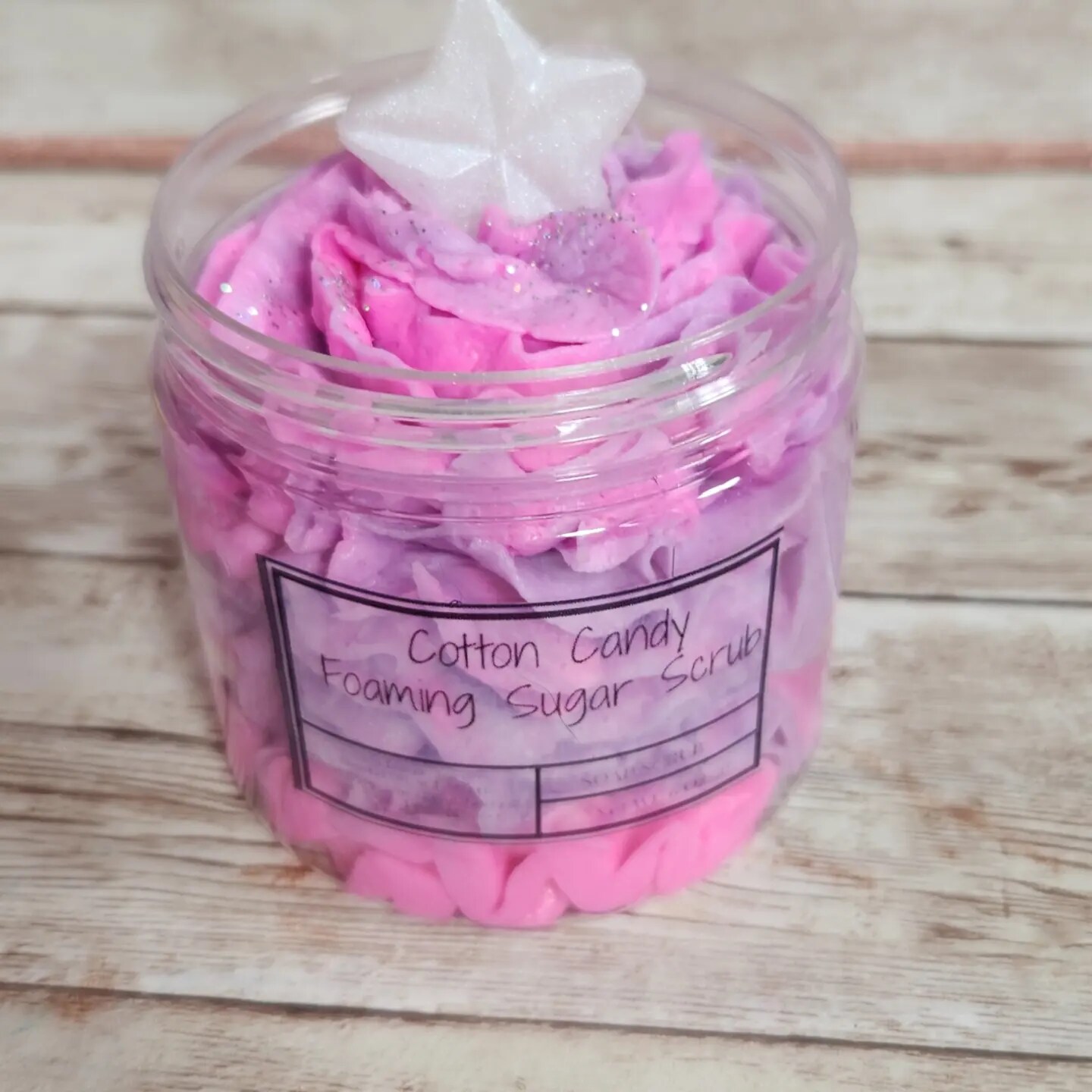 Cotton Candy Whipped Foaming Shea Butter Sugar Scrub. Exfoliating Body ...