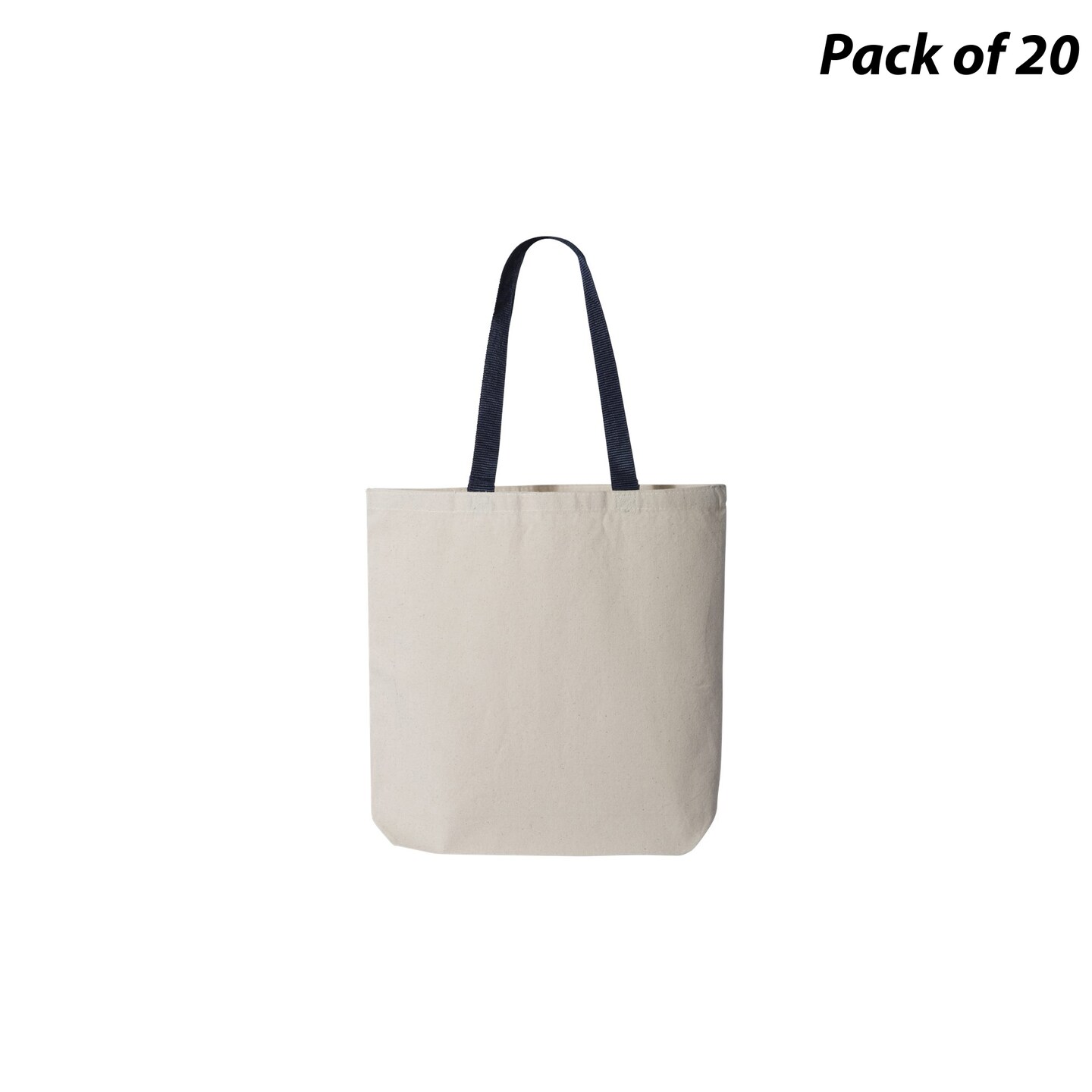 Contrast-Color Handle Tote- 6 oz./lyd, 100% cotton | Make a statement ...