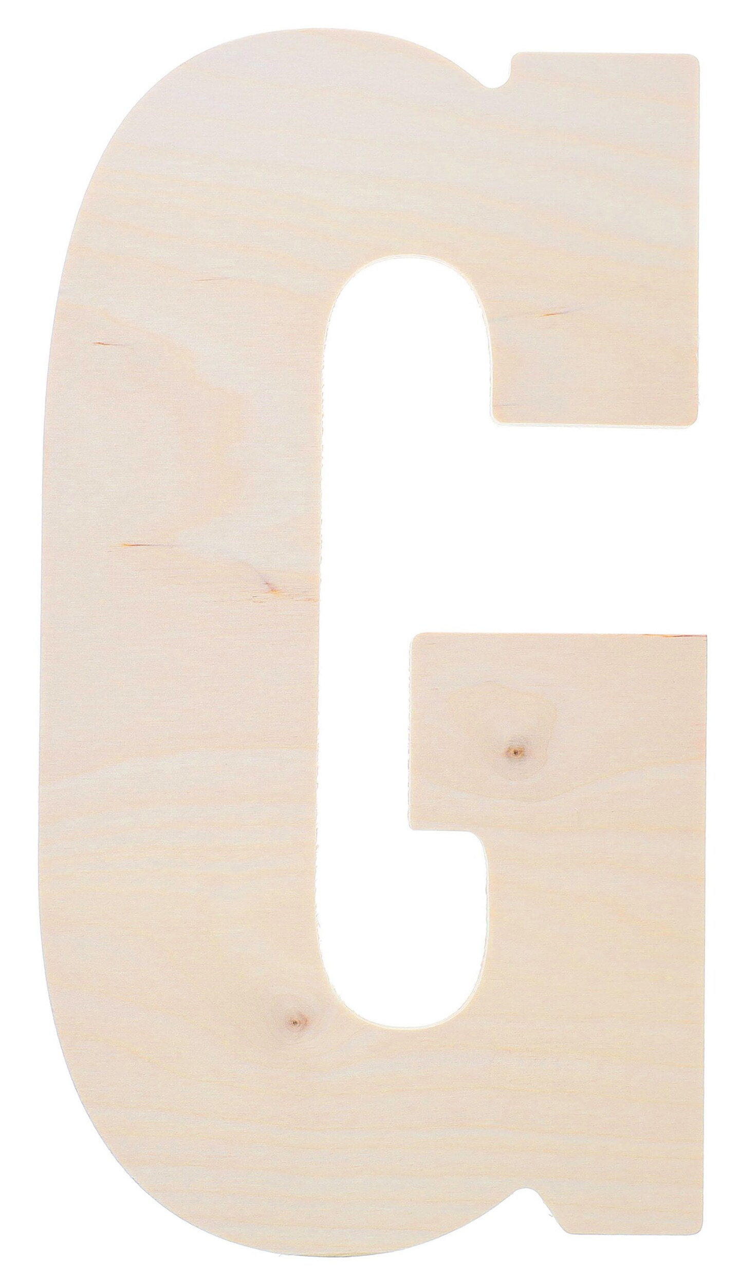 Good Wood by Leisure Arts Letter 13" G, Wooden Letters, Wood Letters ...