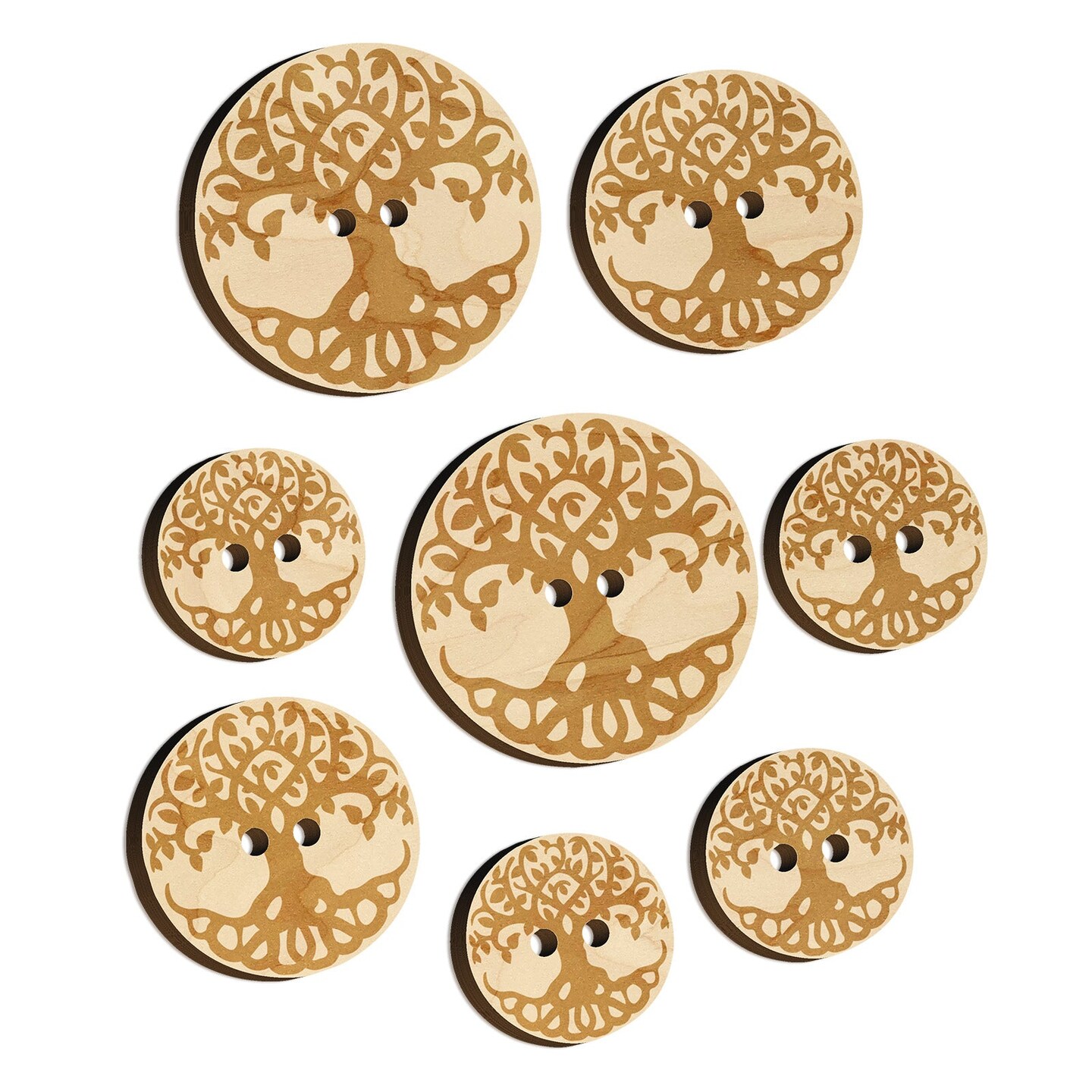 Tree of Life Wood Buttons for Sewing Knitting Crochet DIY Craft | Michaels