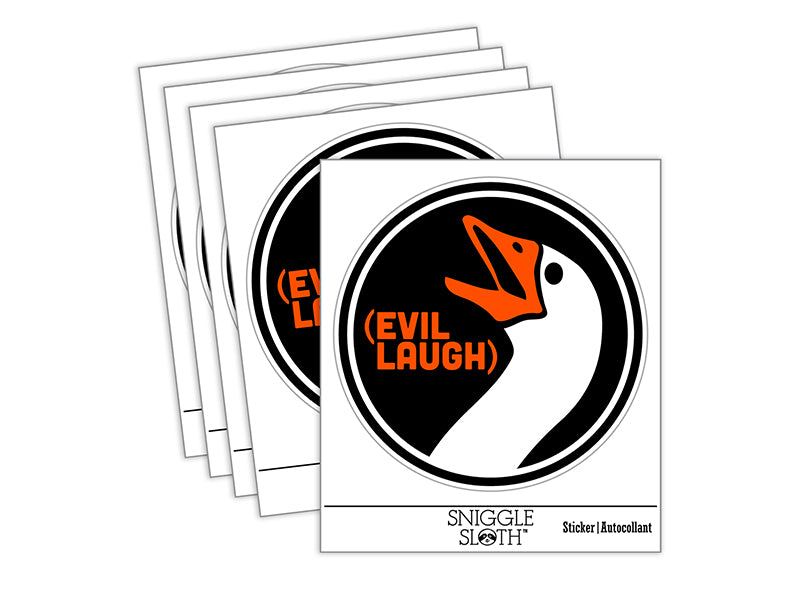 Goose Evil Laugh Waterproof Vinyl Phone Tablet Laptop Water Bottle ...