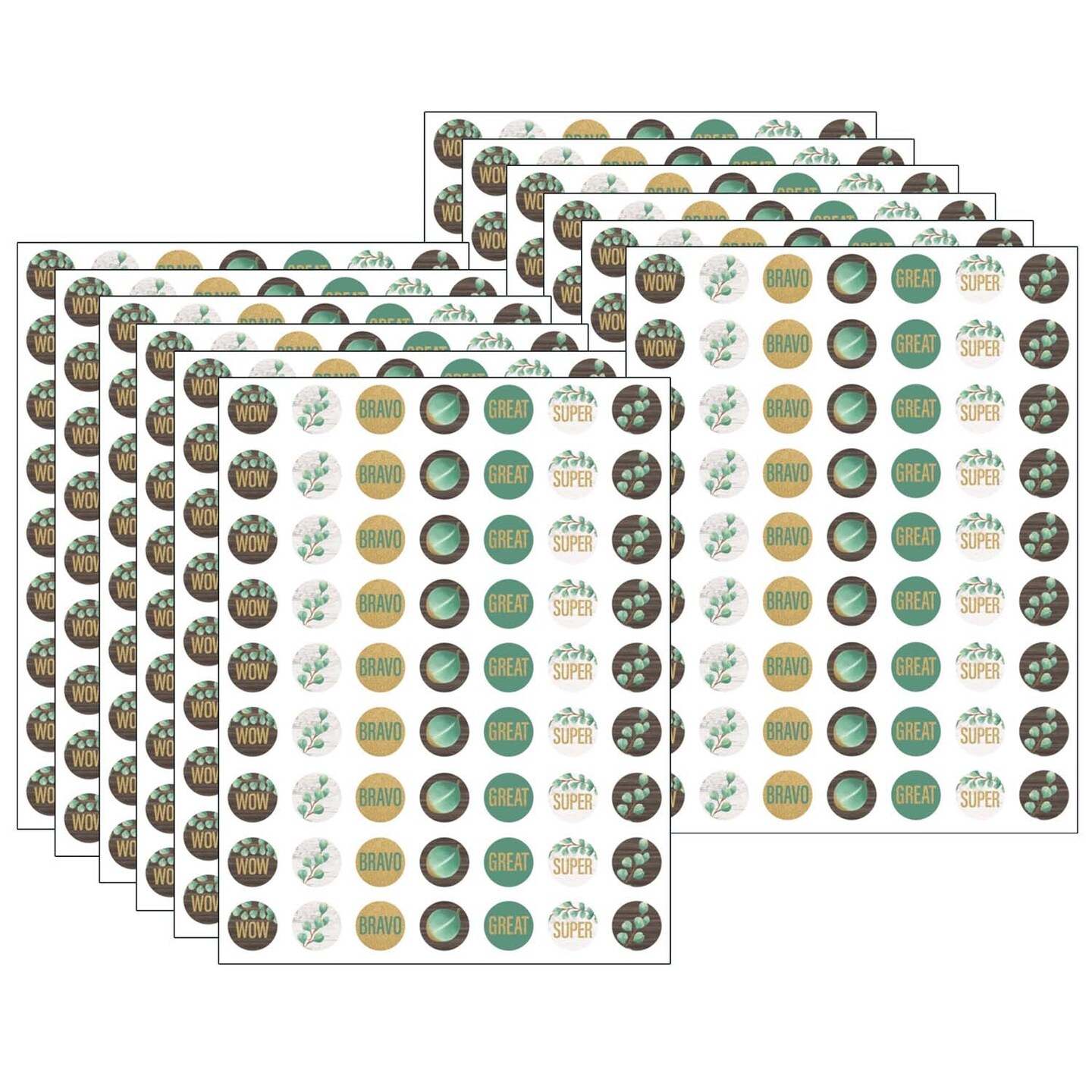 Eucalyptus Mini Stickers, 378 Per Pack, 12 Packs | Michaels