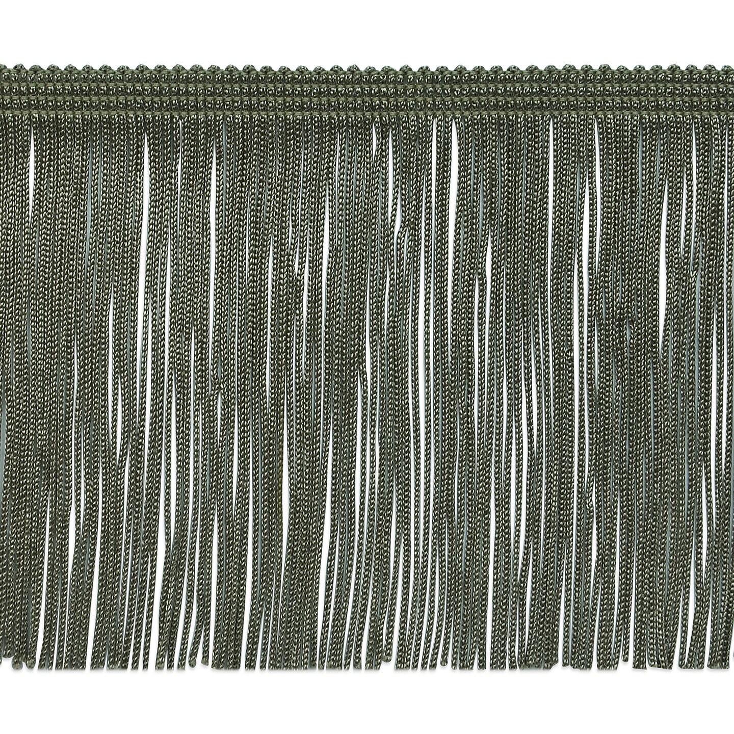 20 Yards of 4" Chainette Fringe Trim | 20 yard cut, Color: Army Green ...