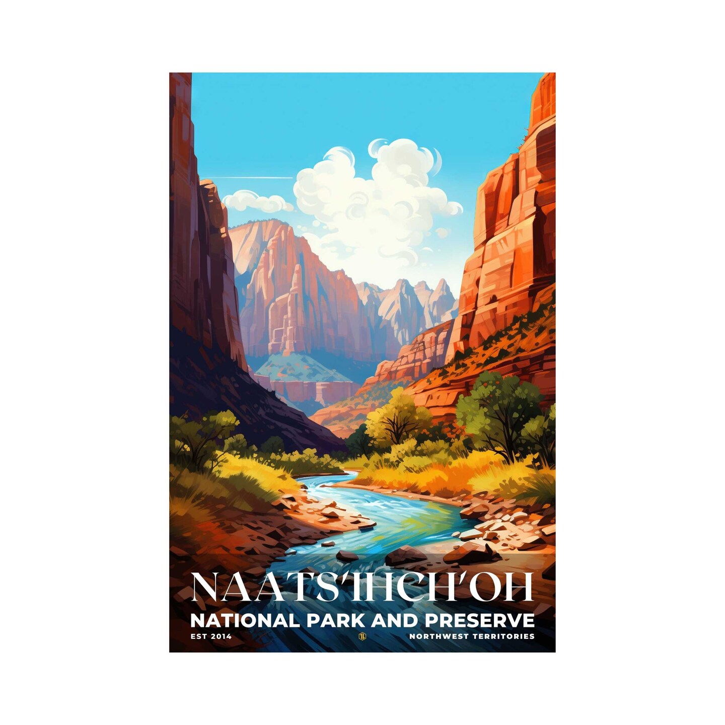 Naats'ihch'oh National Park Reserve Poster, Travel Print, Office Poster ...