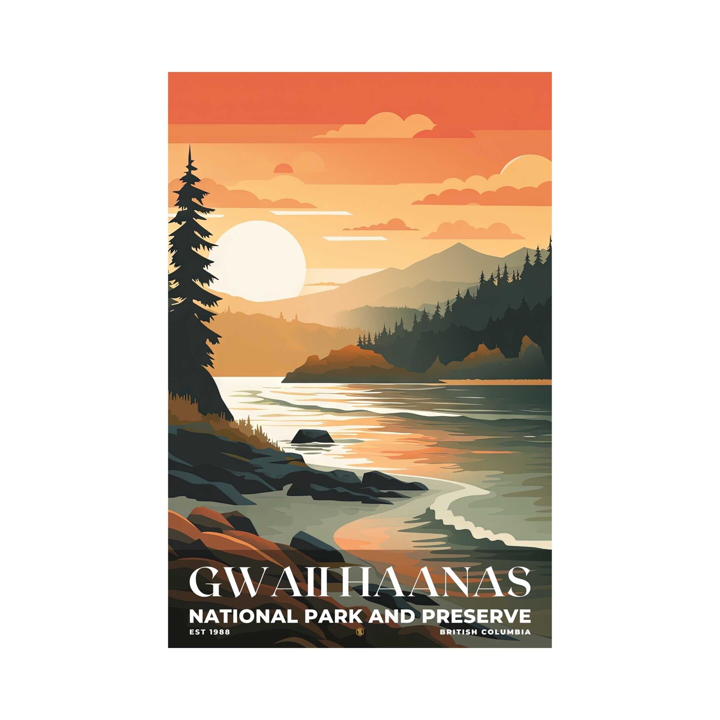 Gwaii Haanas National Park Reserve Poster, Travel Print, Office Poster ...