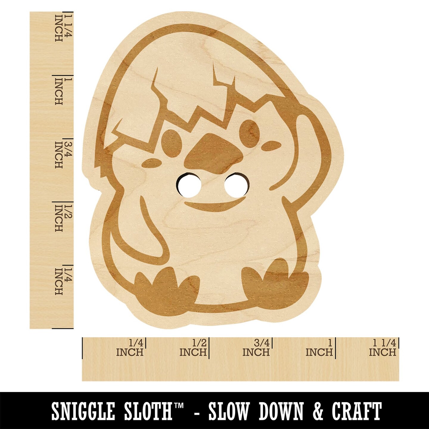 Sweet Chicken Hatchling with Egg Shell Wood Buttons for Sewing Knitting ...