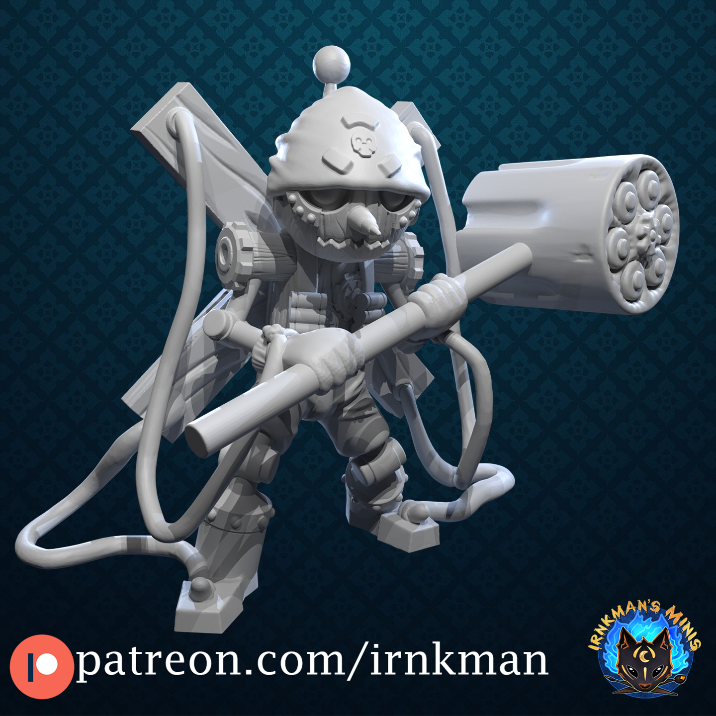 Puppetmon from Irnkman Minis. Total height apx. 45mm. Unpainted resin ...