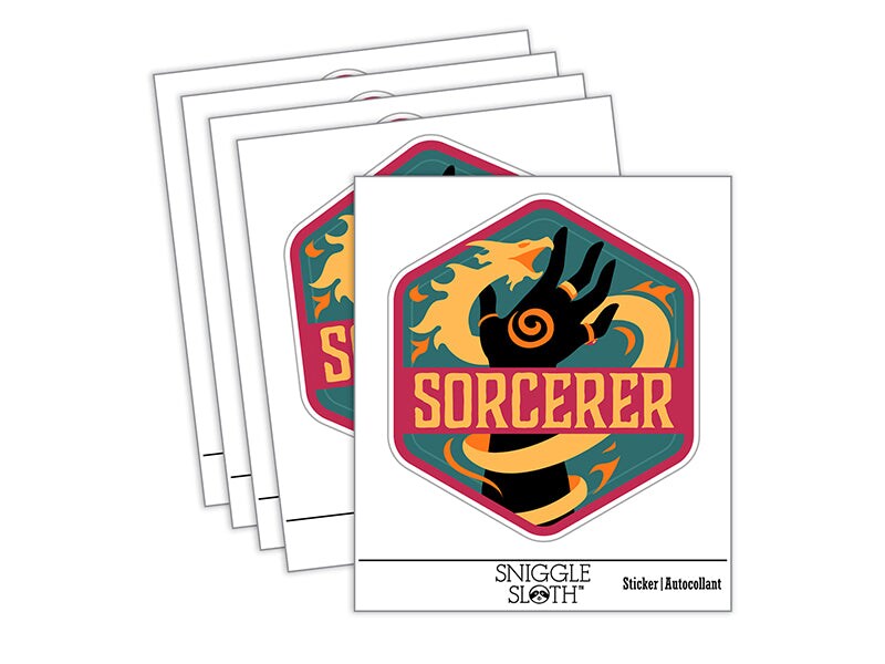 RPG Class Sorcerer Games Fantasy Gaming Waterproof Vinyl Phone Tablet ...