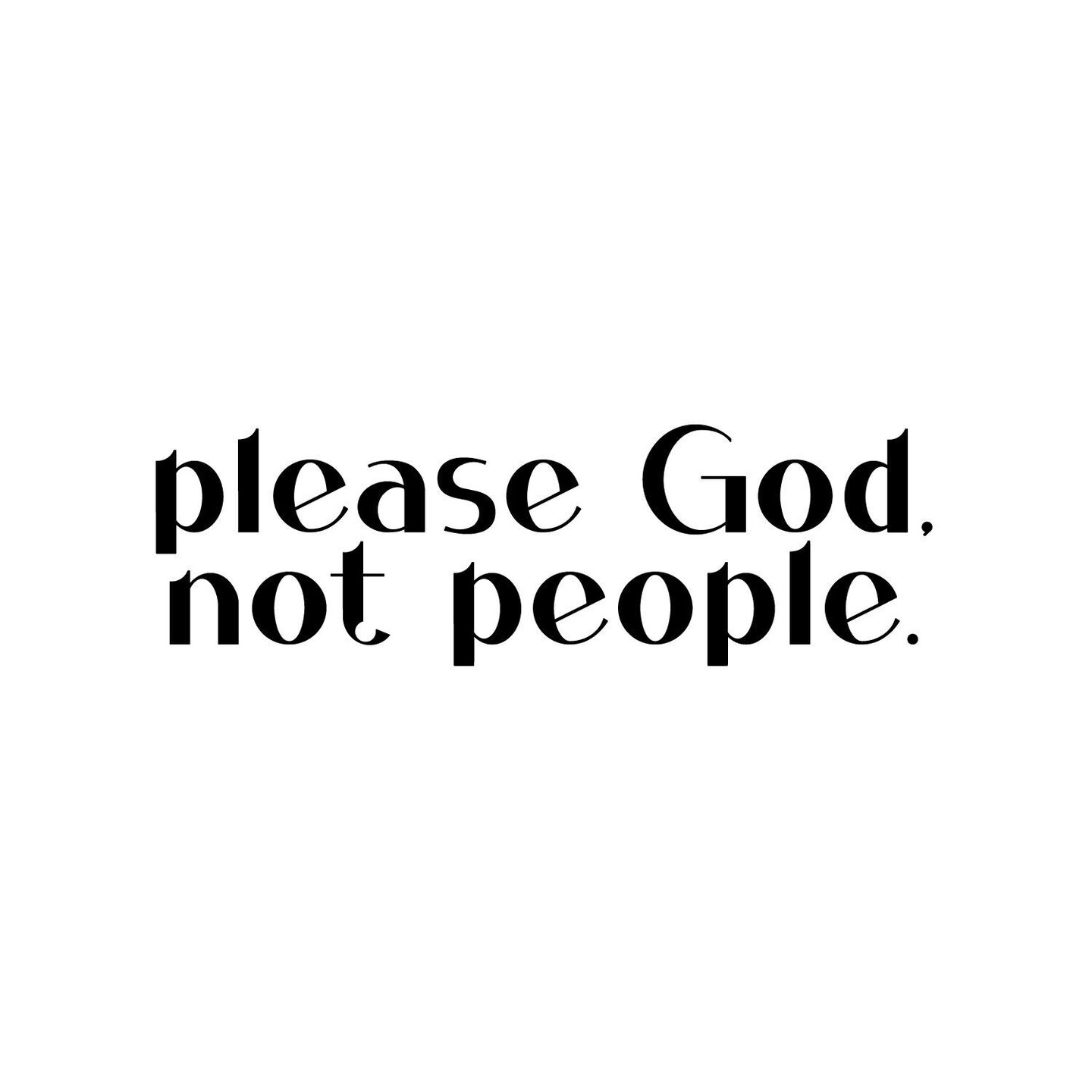Spiritual Vinyl Decal: 'Please God Not People' | Michaels