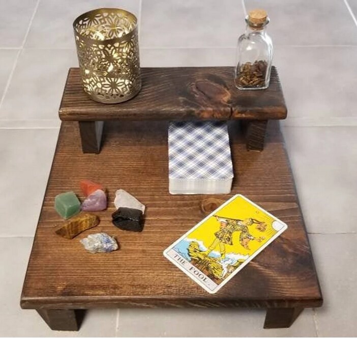 2 Tier Small Suare Table | MakerPlace by Michaels