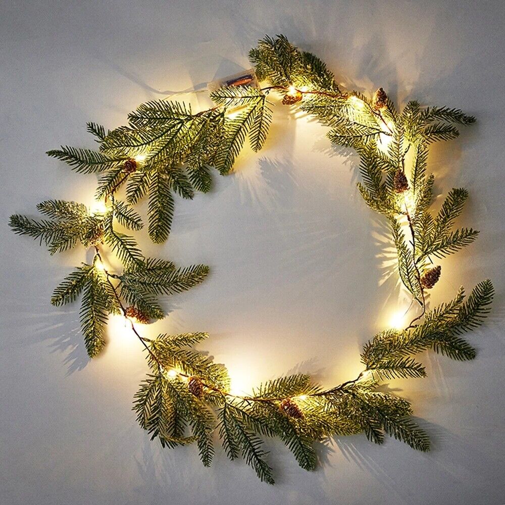 Christmas Garland With Lights Pine Needle Style | Michaels