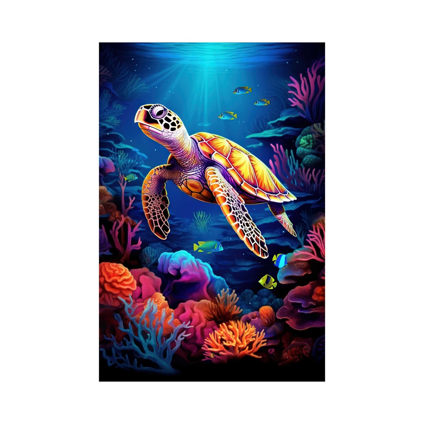 Sea turtle Poster, Animal Print, Office Poster, Home Decor | S1 ...
