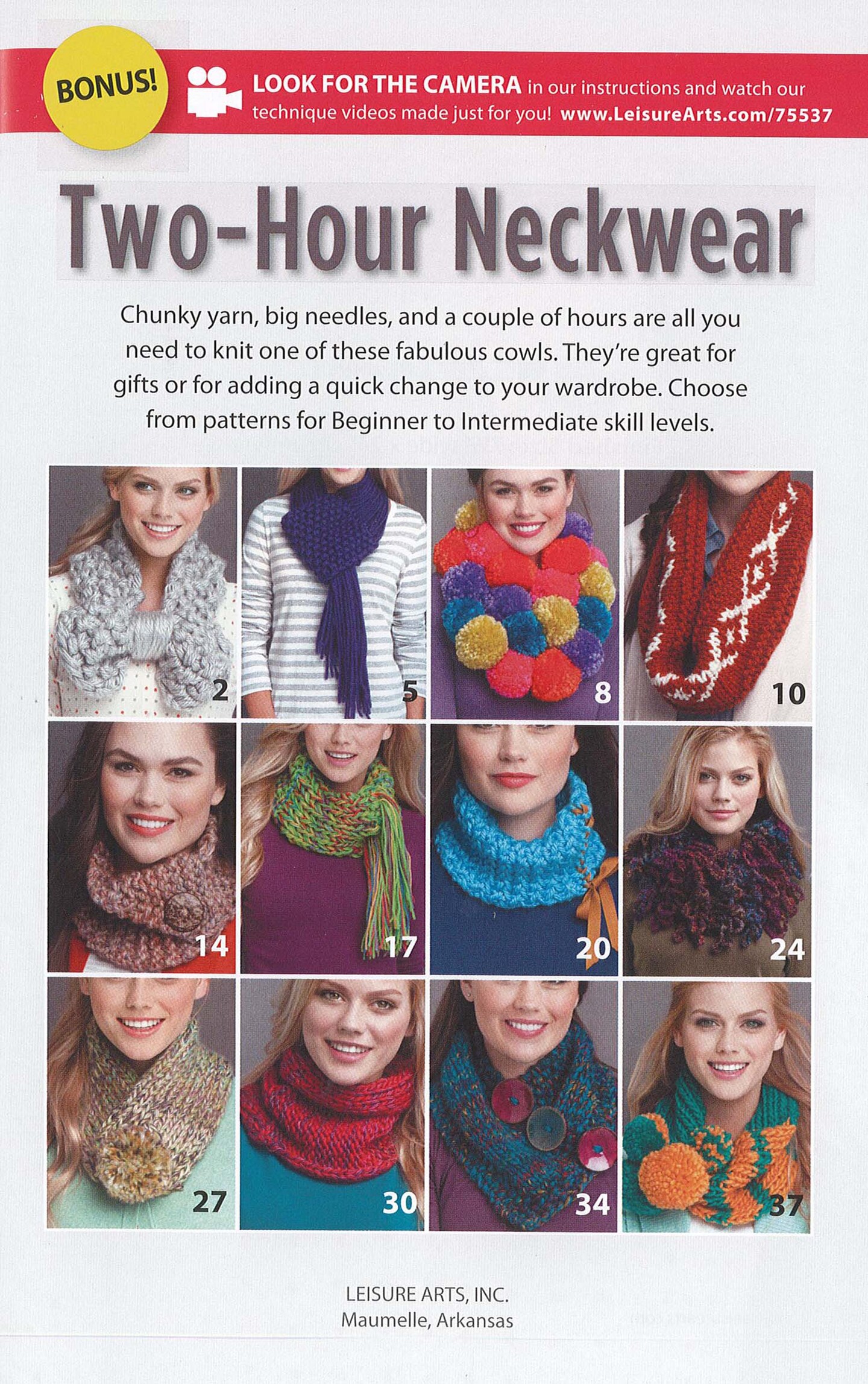 Leisure Arts Two Hour Neckwear Knit Knitting Book | Michaels