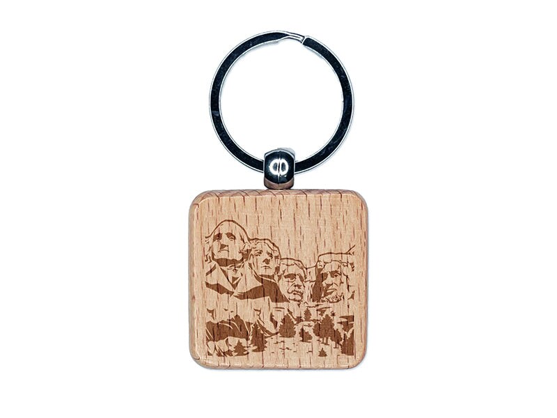 Mount Rushmore National Memorial Landmark US Presidents Engraved Wood ...