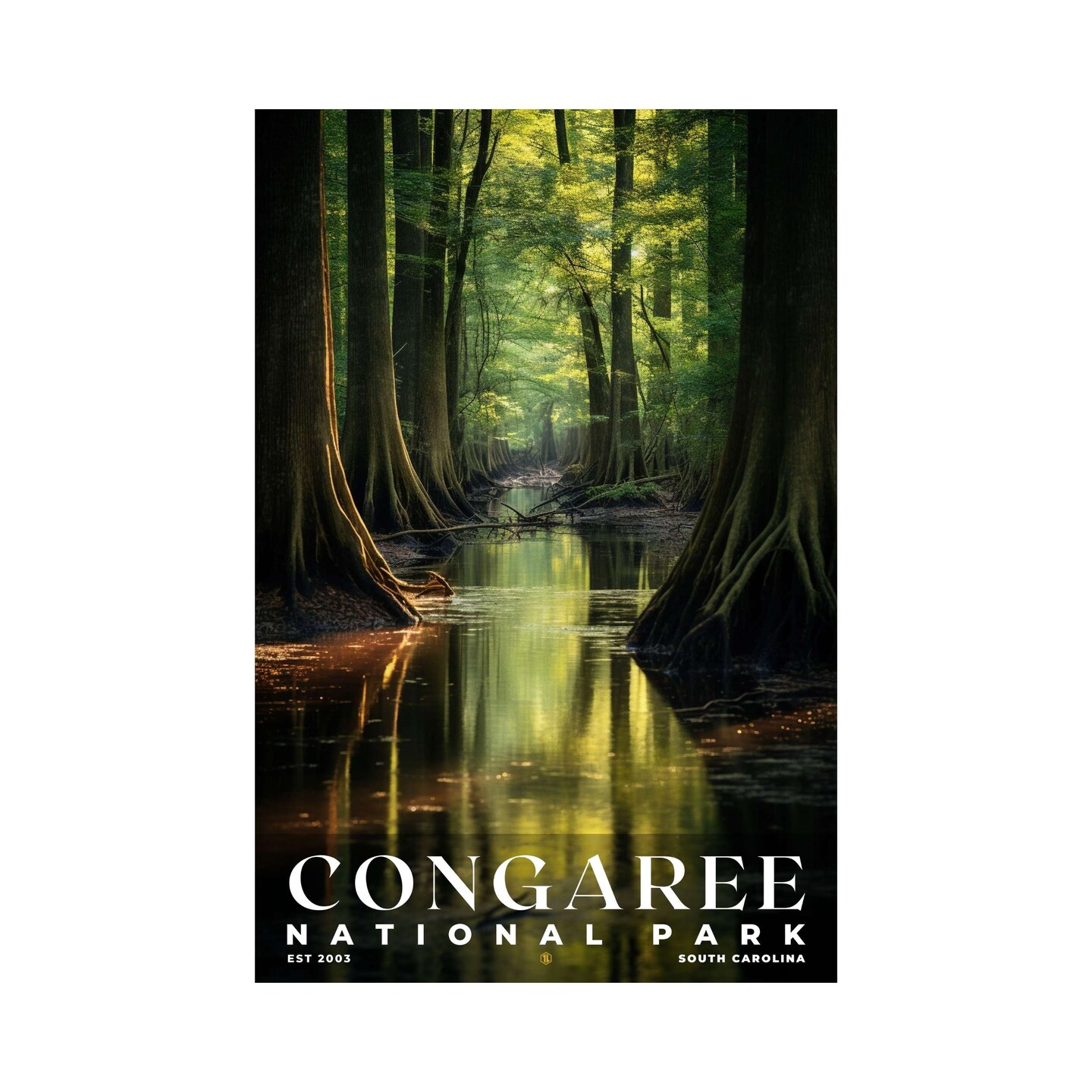 Congaree National Park Poster, Travel Art, Office Poster, Home Decor ...