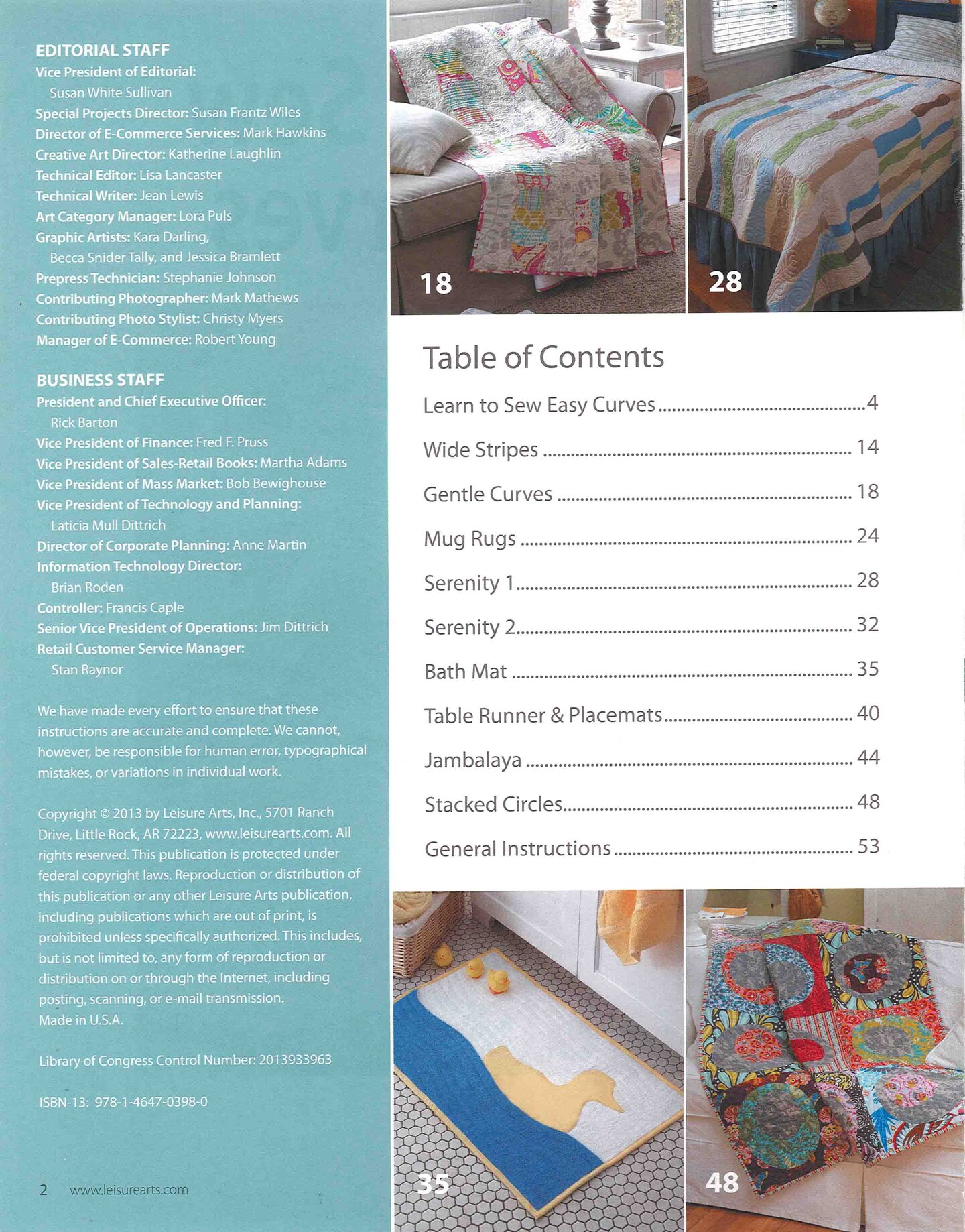 Leisure Arts Learn To SewithEasy Curves Quilting Book | Michaels