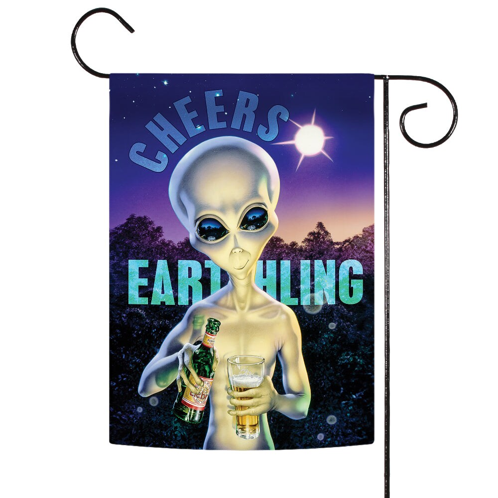 Cheers Earthlings Decorative Aliens Double Sided Flag | Michaels