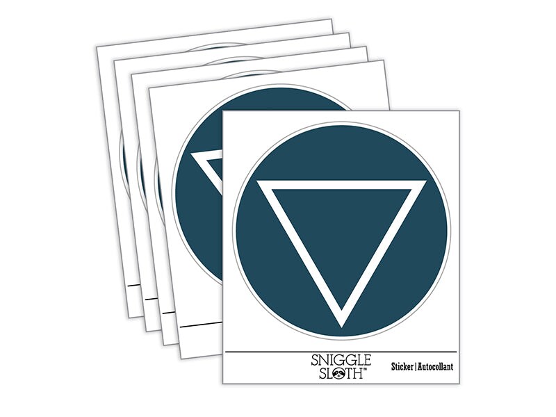 Triangle Witch Symbol Water Wicca Element Waterproof Vinyl Phone Tablet ...