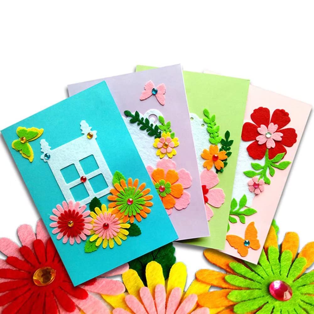 QIAONIUNIU Card Making Kits DIY Handmade Greeting Card Kits For Kids QIAONIUNIU Card Making Kits DIY Handmade Greeting Card Kits For Kids