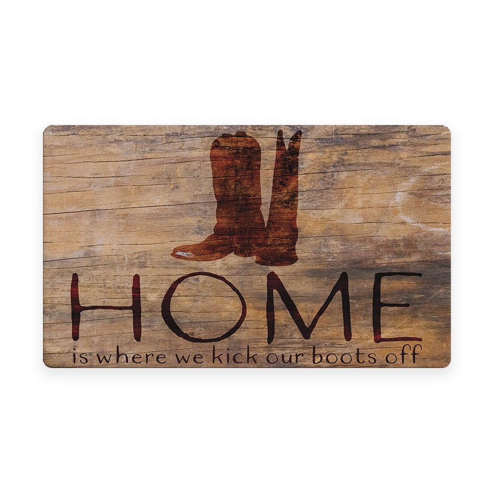 Kick Your Boots Off Door Mat (18 x 30") | Michaels