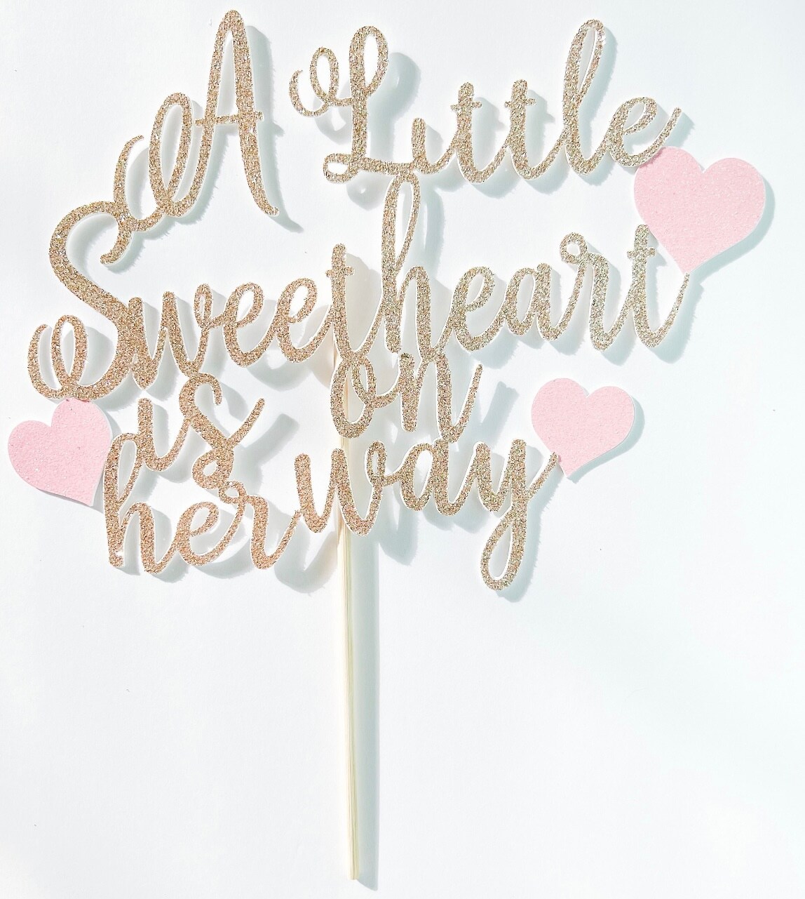 A little sweetheart is on her way, a little baby girl on the way, a ...