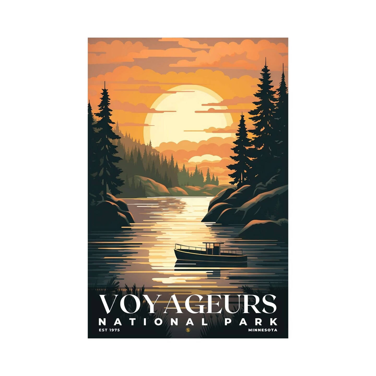 Voyageurs National Park Poster, Travel Art, Office Poster, Home Decor ...
