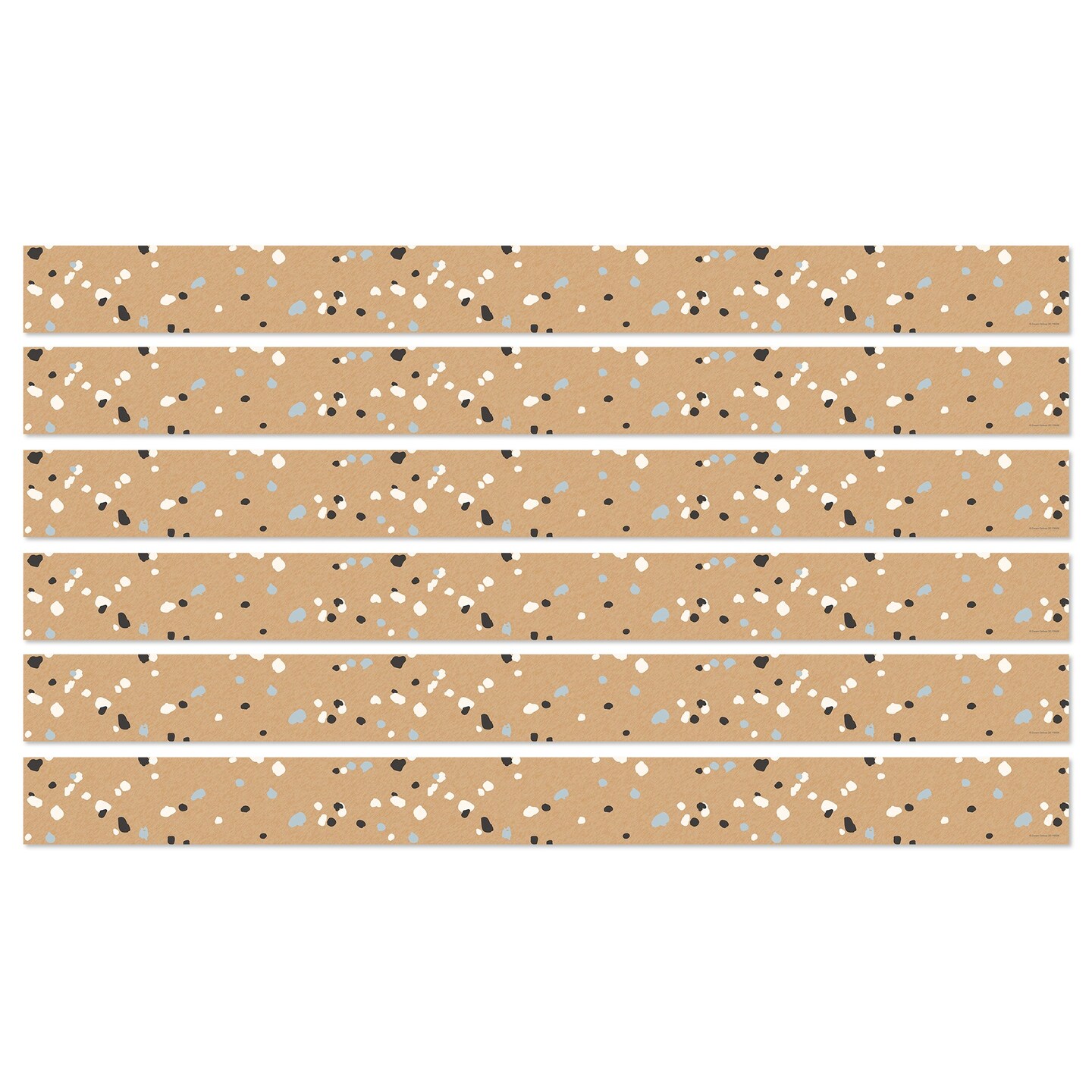 We Belong Speckled Kraft Paper Straight Borders Per Pack, 36 Feet Per ...
