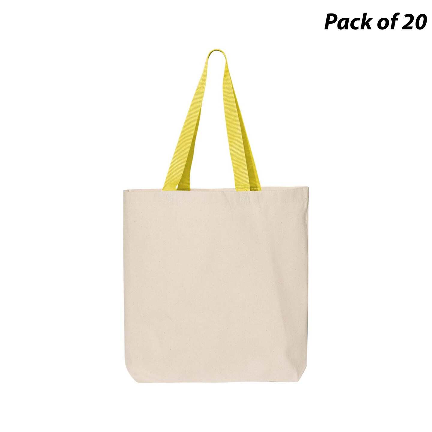 Canvas Tote with Contrast - Color Handles 11L –12 oz./yd², 100% heavy ...