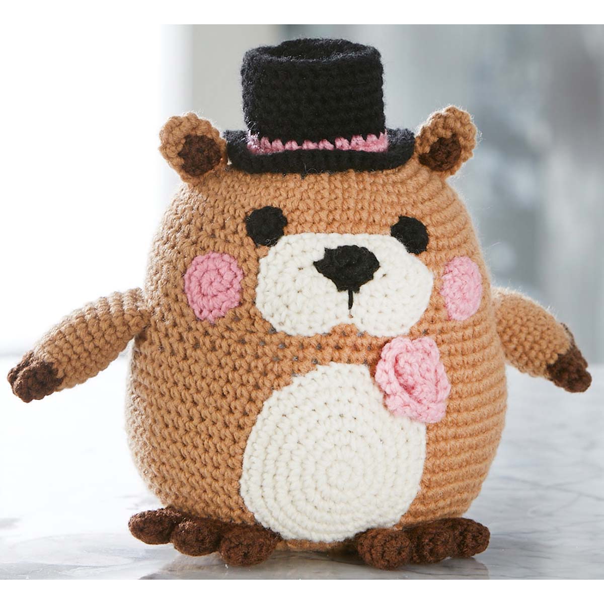 Herrschners Stash the Groundhog Crochet Kit | Michaels