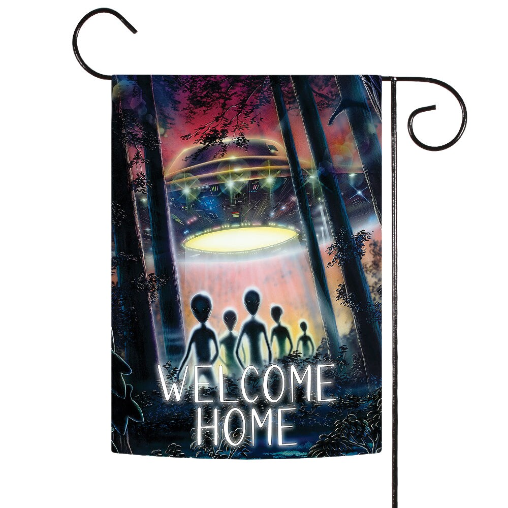Welcome Home Aliens Decorative Ufo Flag | Michaels