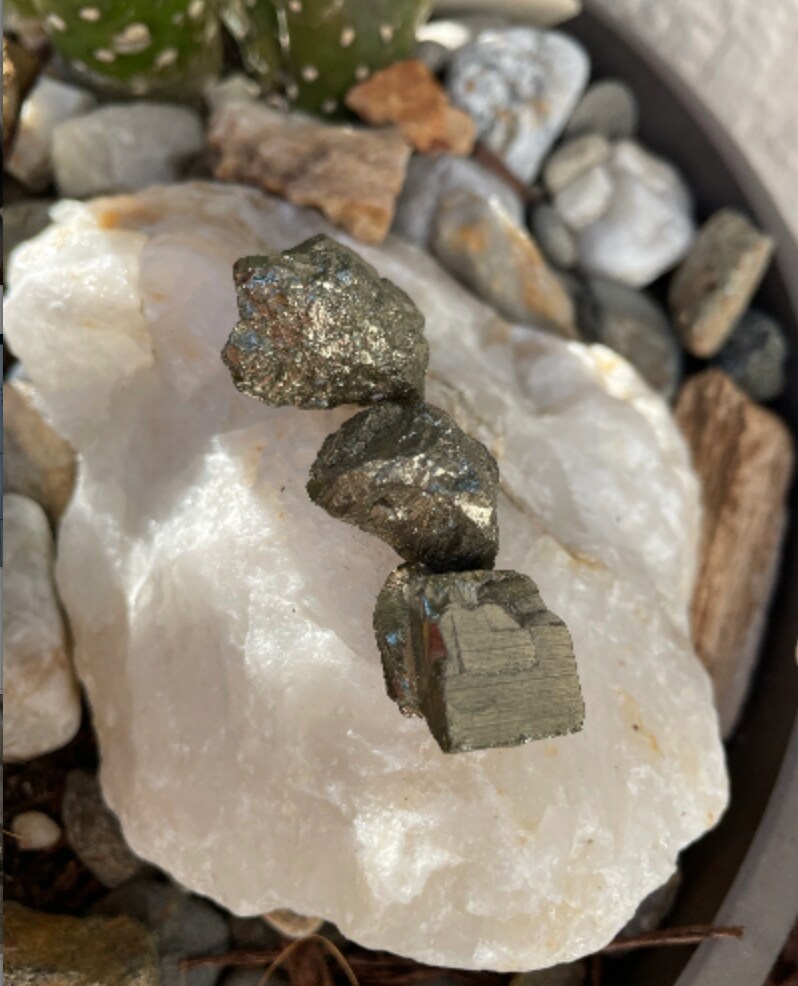 1 Pyrite Square also Known as "Fools Gold" (Naturally formed ...