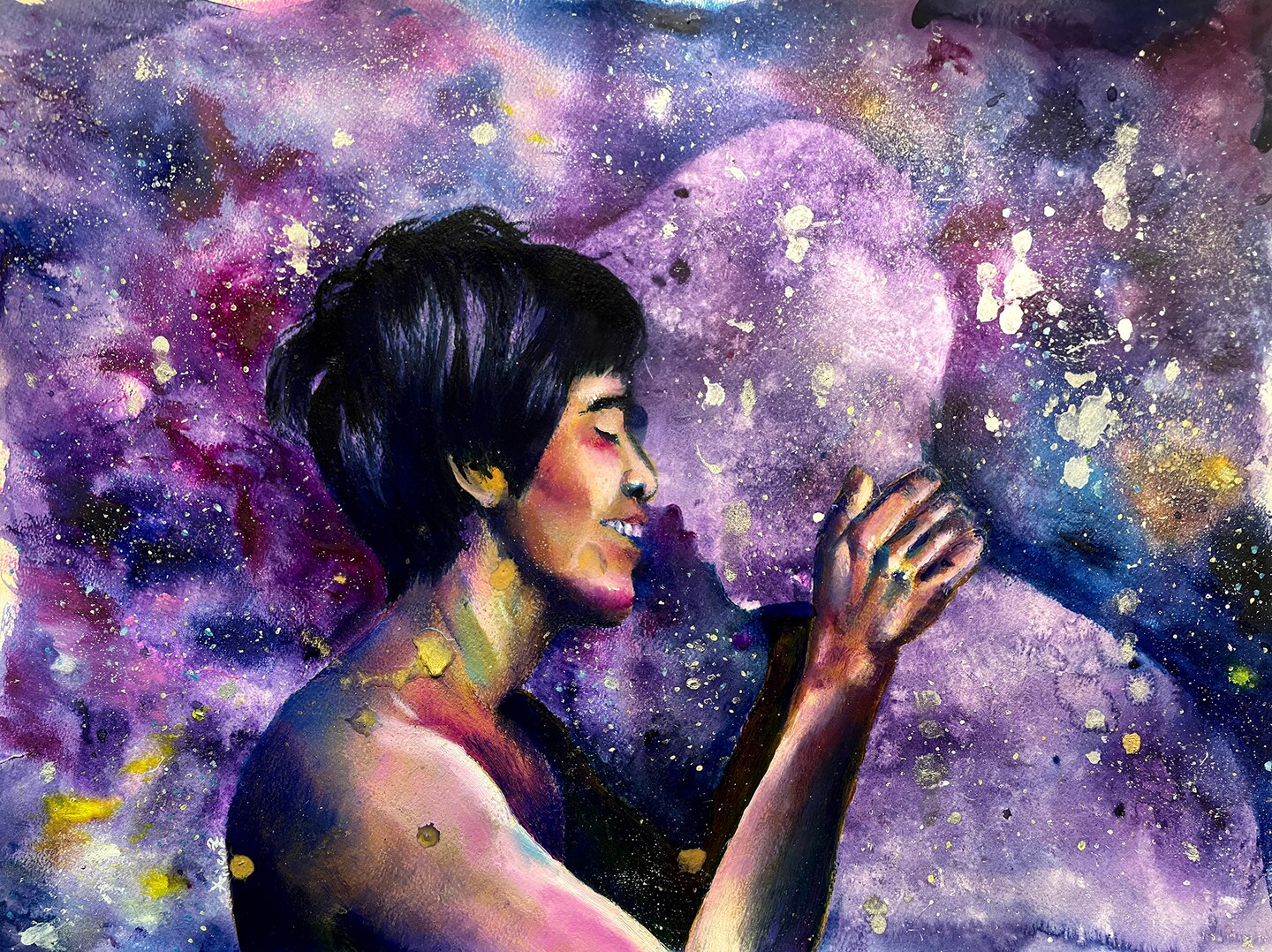 Remembrance - Watercolor Painting of Trans Men Embracing | MakerPlace ...