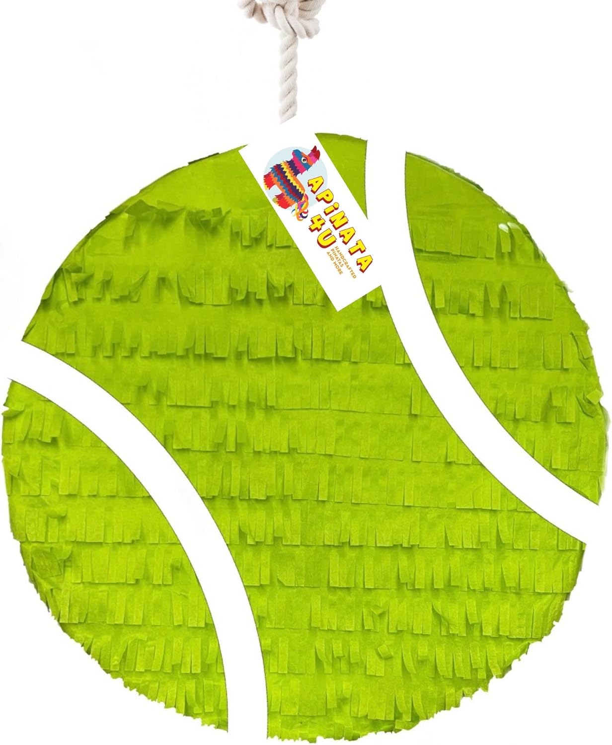 APINATA4U 16" Green Tennis Ball Pinata - Ace Your Sports Themed ...