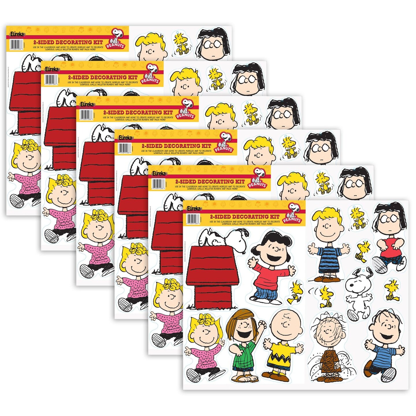 Peanuts® Classic Characters 2-Sided Deco Kit, 6 Kits | Michaels