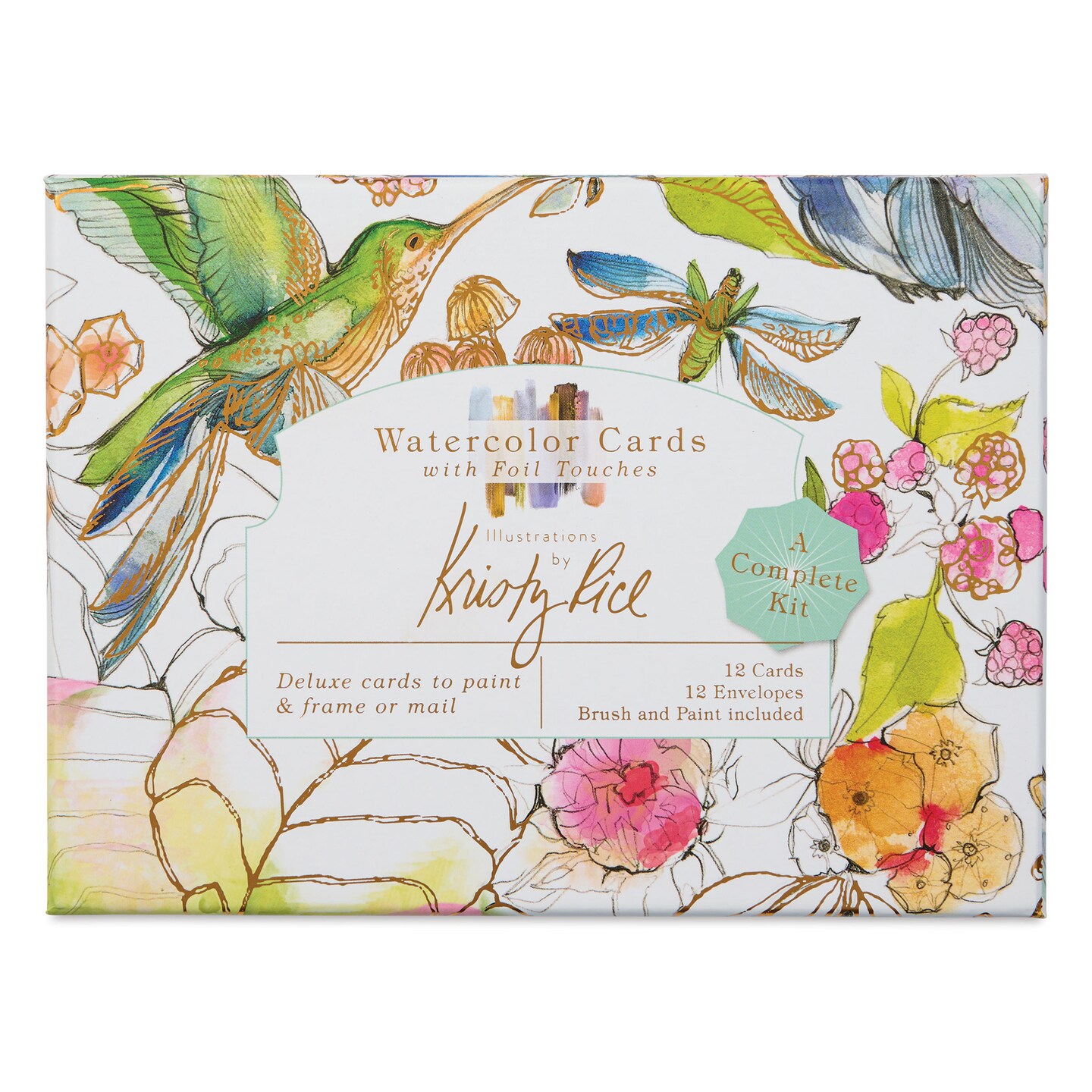 Watercolor Cards with Foil Touches Kit | Michaels