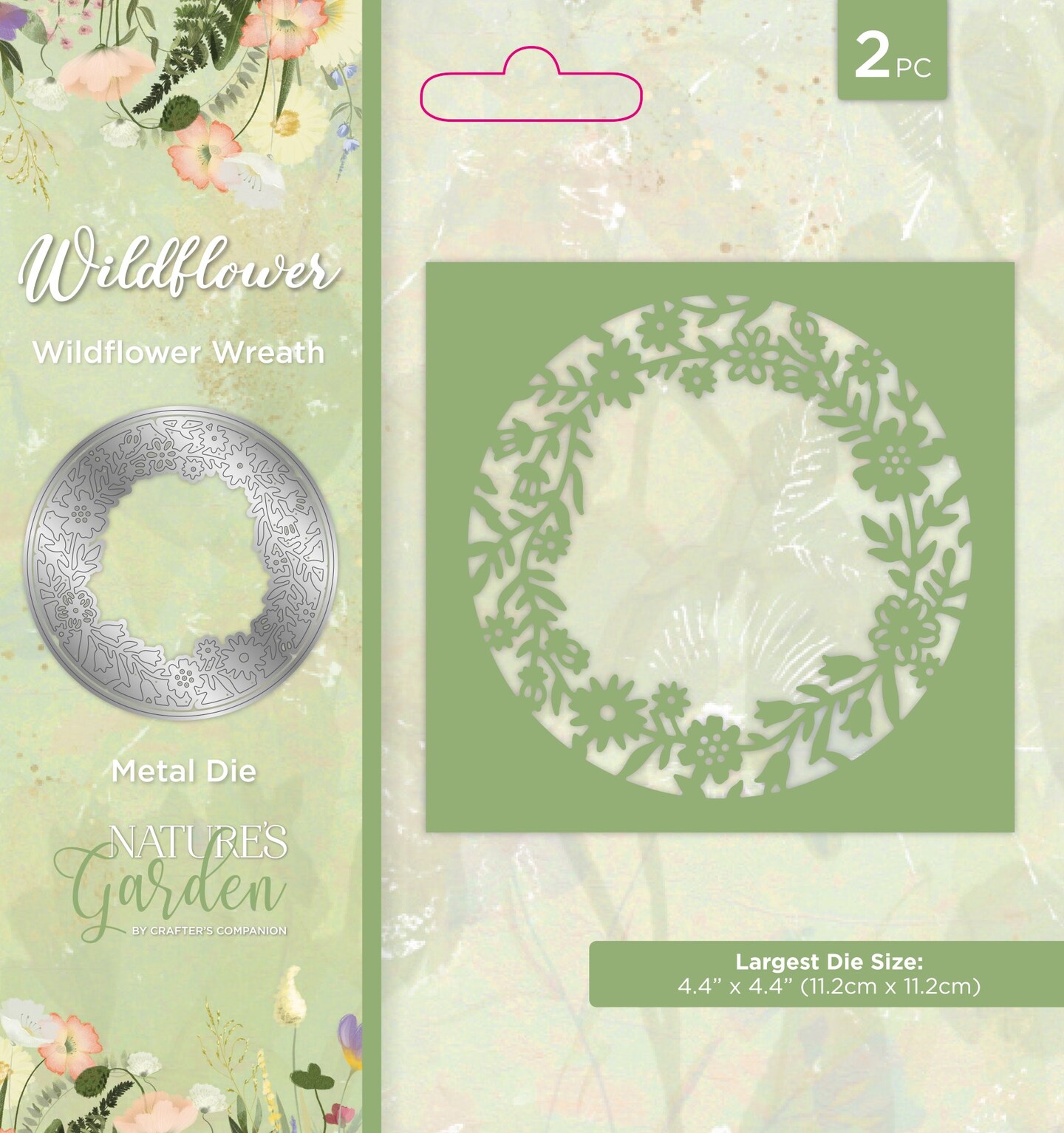 Nature's Garden Wildflower Metal Die-Create A Card - Wilflower Wreath ...
