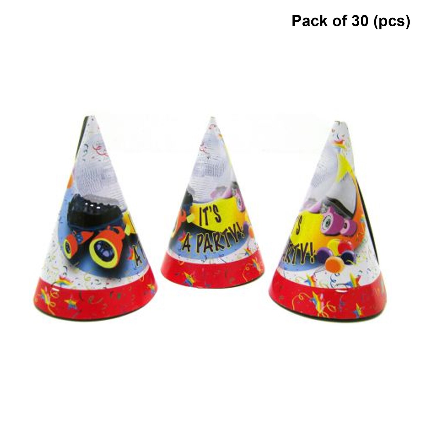 Disco Skate Party Hats | Paper Place Settings | Elastic string 6 in x 4 ...