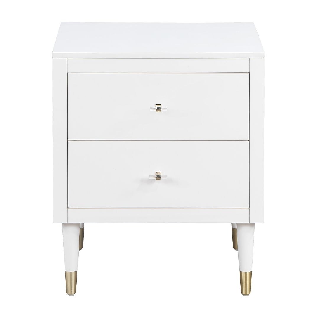 Manhattan Comfort Stanton Modern Nightstand with 2 Full Extension ...