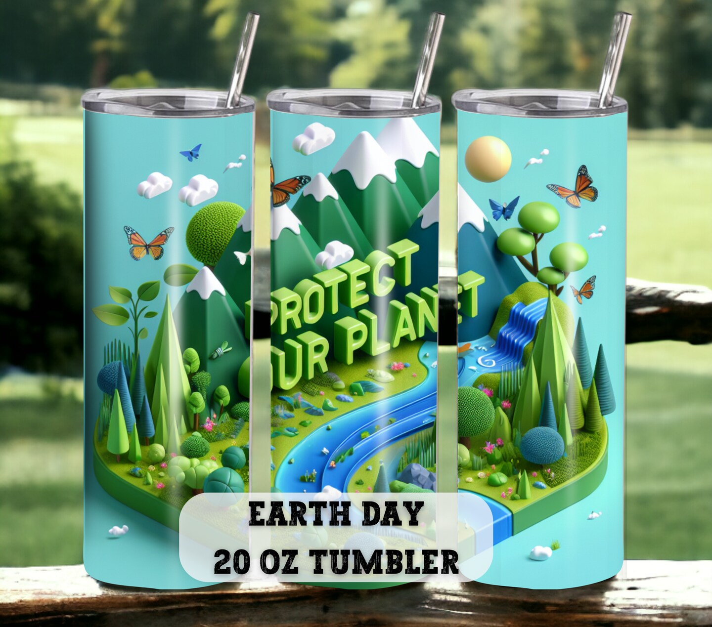 Earth Day 20 oz Tumbler | MakerPlace by Michaels