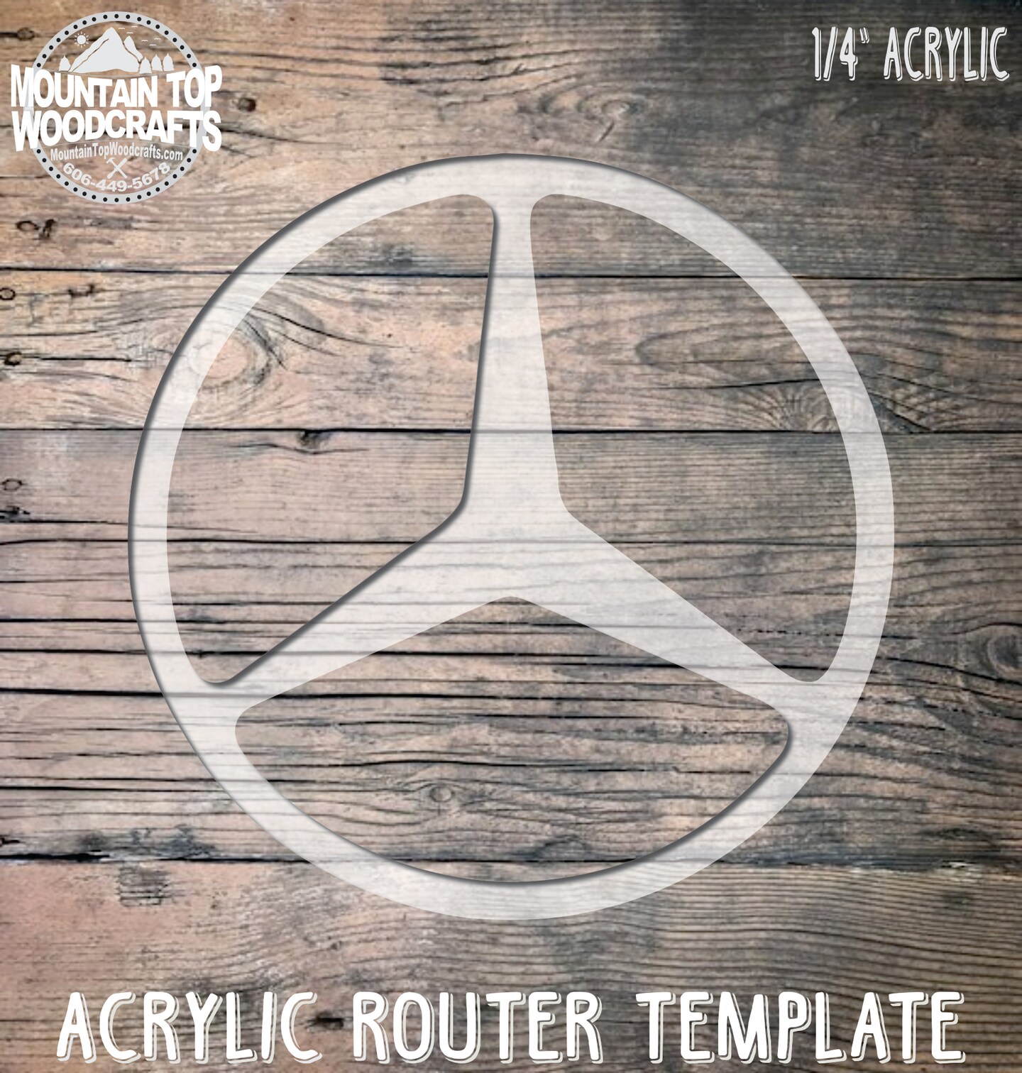 Round 3 Section Star Tray ~ Acrylic Inlay Wood Router Template Stencil ...