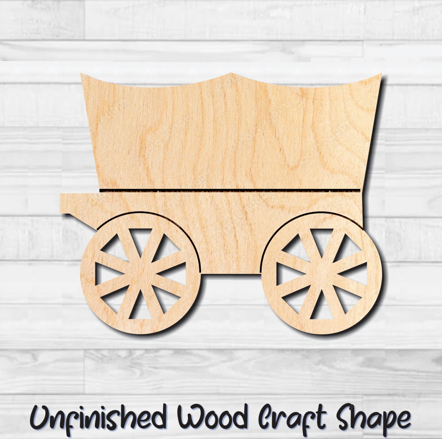 Old Wagon Stagecoach 1 Unfinished Wood Shape Blank Laser Engraved ...